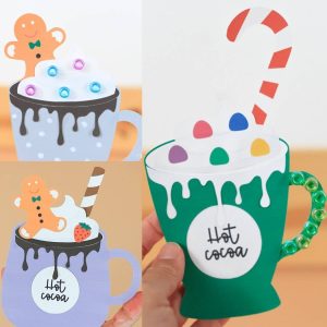 Paper Hot Cocoa Craft for Kids | FREE PDF Template! ~ Daydream Into Reality