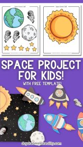 Space Scene Art Project For Kids | FREE PDF Template! – Daydream Into ...