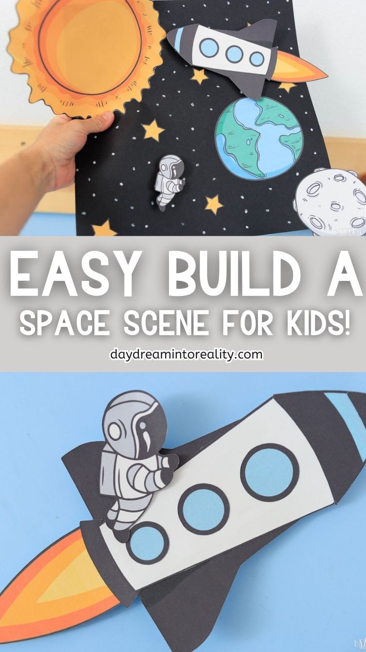 Space Scene Art Project For Kids | FREE PDF Template! – Daydream Into ...
