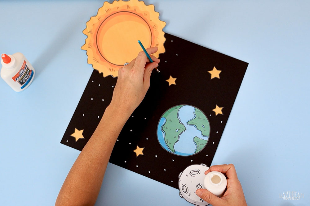 Space Scene Art Project For Kids | FREE PDF Template! – Daydream Into ...