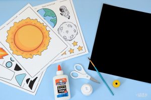 Space Scene Art Project For Kids | FREE PDF Template! – Daydream Into ...