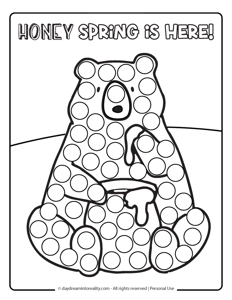 35+ Spring Dot Marker Pages | Free PDF Printables! – Daydream Into Reality