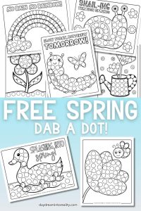 35+ Spring Dot Marker Pages | Free PDF Printables! – Daydream Into Reality