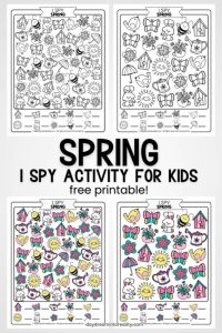 Spring I Spy Free PDF Printable | Easy, Medium, and Hard! ~ Daydream ...
