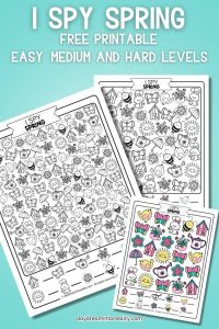 Spring I Spy Free PDF Printable | Easy, Medium, and Hard! ~ Daydream ...