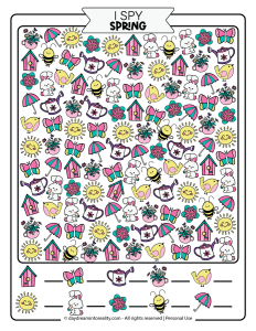 Spring I Spy Free PDF Printable | Easy, Medium, and Hard! ~ Daydream ...