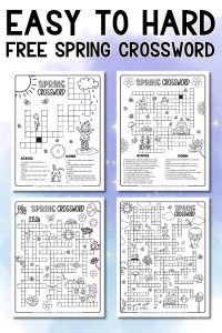 Spring Crossword Free PDF Printables | Easy, Medium, Hard, & Advanced ...